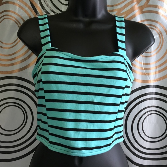 Aqua | Tops | Aqua Crop Top Sz M | Poshmark